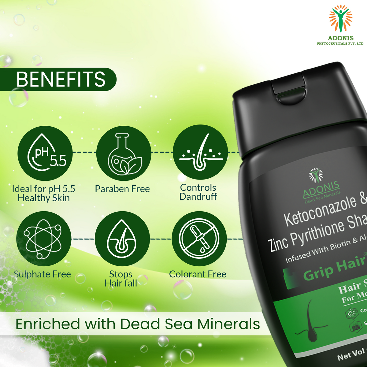 GRIP HAIR KT SHAMPOO – Adonispharma